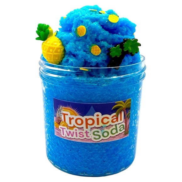 Other | Tropical Twist Soda Hawaiian Splash Scented Blue Fizz Slime 6 ...